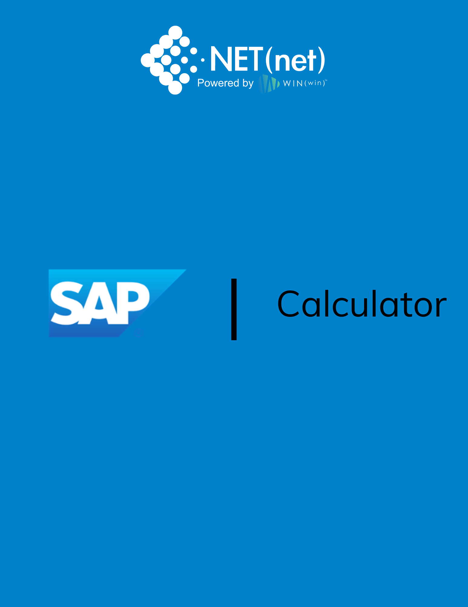 NET(net)'s Exclusive Access SAP Calculator